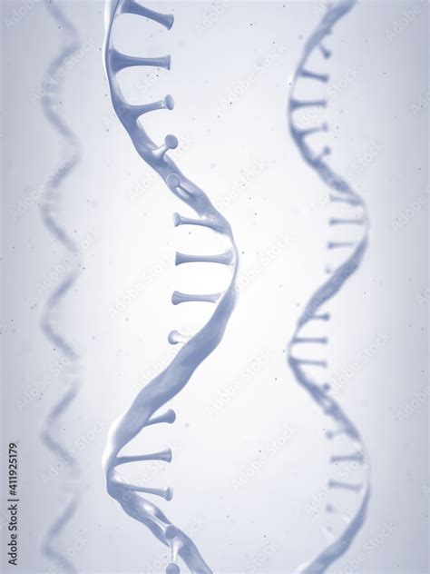Single Strand Ribonucleic Molecules RNA Research And Therapy Abstract Concept Stock