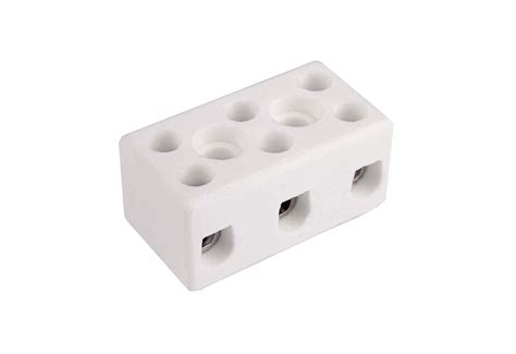 Porcelain Terminal Block 4 Mm² 3 Tracks Simet