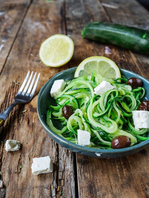 Spaghettis De Courgettes Au Citron Recette Facile