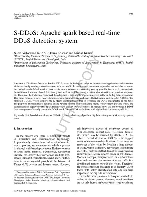 Js Ddos Pdf Denial Of Service Attack Apache Hadoop