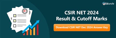 CSIR NET Result Cut Off 2024 Scorecard Cut Off Marks