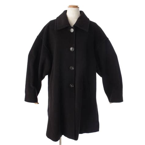 【楽天市場】【マックスマーラ】max Mara Aライン サイドスリット ウール コート アウター ブラック 40 【中古】【鑑定済・正規品保証】173076：retro