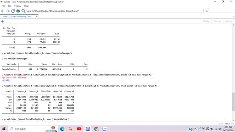 Viewer View C Tata Group 6 Smcl File Edit StudyX