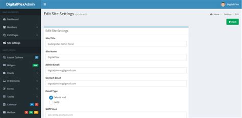 Codeigniter Admin Panel Codexworld