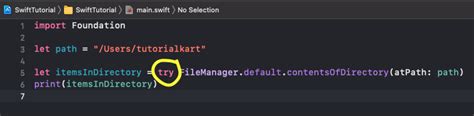 [solved] swift call can throw but is not marked with try