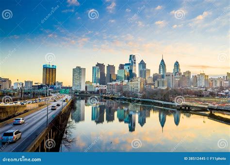 Downtown Skyline Of Philadelphia Pennsylvania Stock Image Image Of