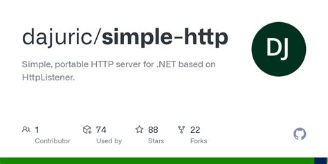 GitHub Dajuric Simple Simple Portable Server For NET Based On HttpListener