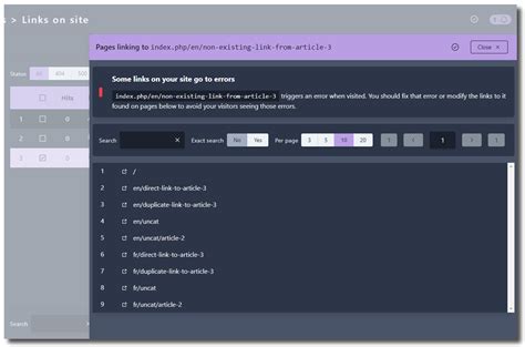 internal link errors 4seo documentation