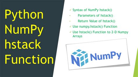 python numpy hstack function spark by {examples}