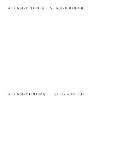 Solved For Each Pair Of Given Lines Below Determine If The Chegg