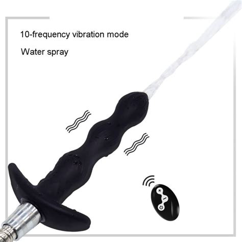 Silicone Vibrating Plug Anal Cleaner Vaginal Deeply Colonic Douche Sex