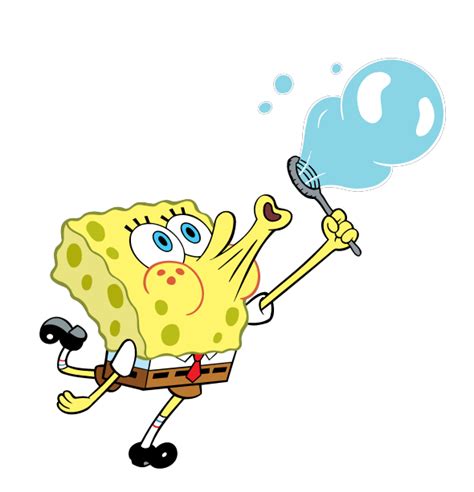 Spongebob Bubble Vibrant Animated Scene Png Png All