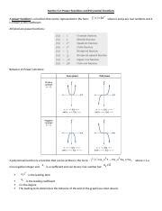 Understanding Power And Polynomial Functions Degrees Course Hero