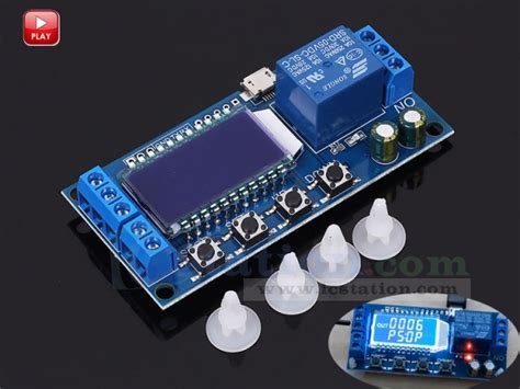 Micro Usb Digital Lcd Display Time Delay Relay Module 6 30v Control