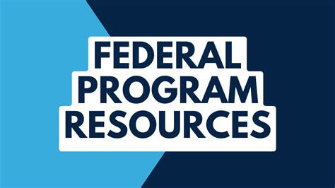 Federal Programs Resources Department Of Education