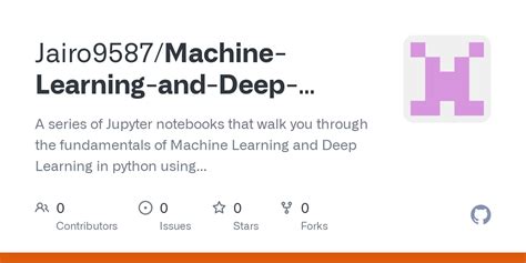 Github Jairo9587machine Learning And Deep Learning In Python A