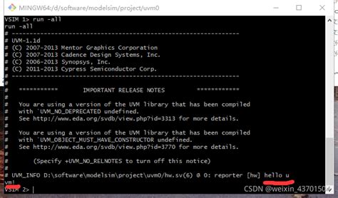 Uvm一）win10questasim 从零开始搭建uvm验证环境：hello Uvmquesta Sim怎么配置uvm环境 Csdn博客
