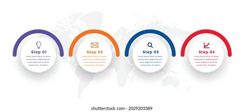 Circle Timeline Infographic Template Design Stock Vector Royalty Free