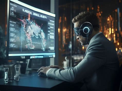 Premium Ai Image Financial Analyst Using Ai To Make Investment