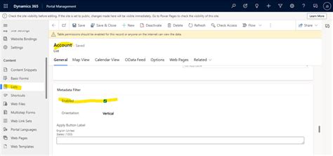 how to create text filter in entity list of ms power portals