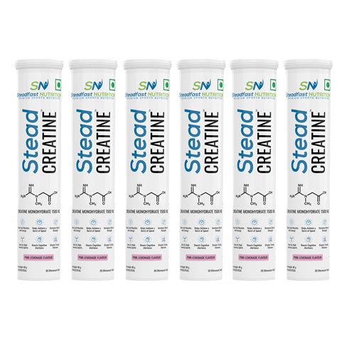 Best Creatine Monohydrate Tablet 1500 Mg 20 Tablets Steadfast Nutrition