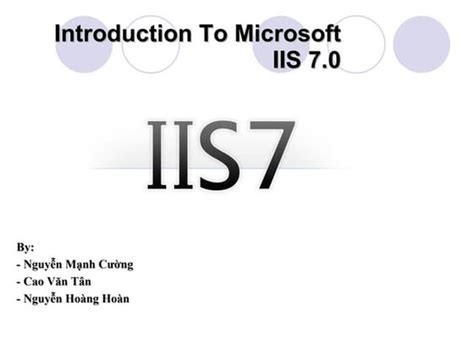 What Various Activities Can Be Performed Using Iis Manager Solutioniisdocx