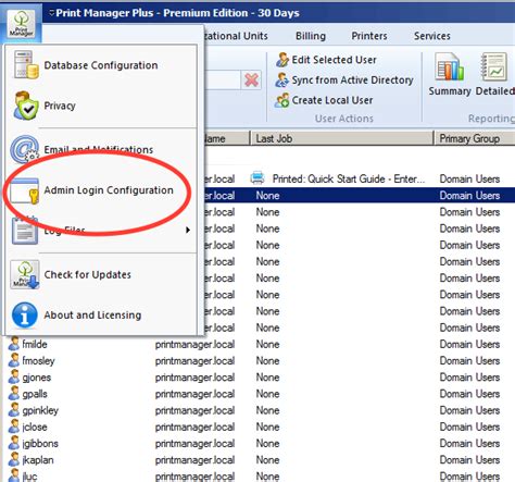 How To Prompt For Authentication Access When Opening The Administrator Console Print Manager