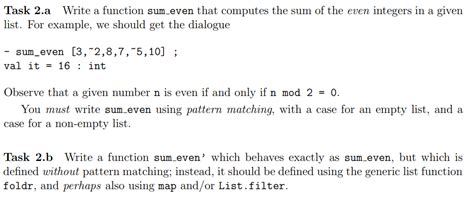 Task 2a Write A Function Sumeven That Computes The