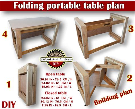 Folding Table Base Planfolding Craft Table Base Plancompact Table