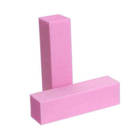 10pcs pink sponge nail buffers uv gel nail file bu grandado