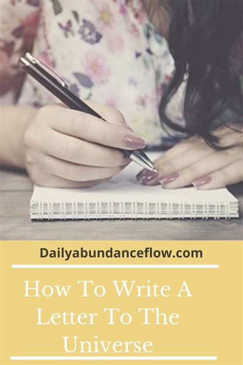How To Write A Letter To The Universe Lettering Manifestation Affirmations Manifestation Law