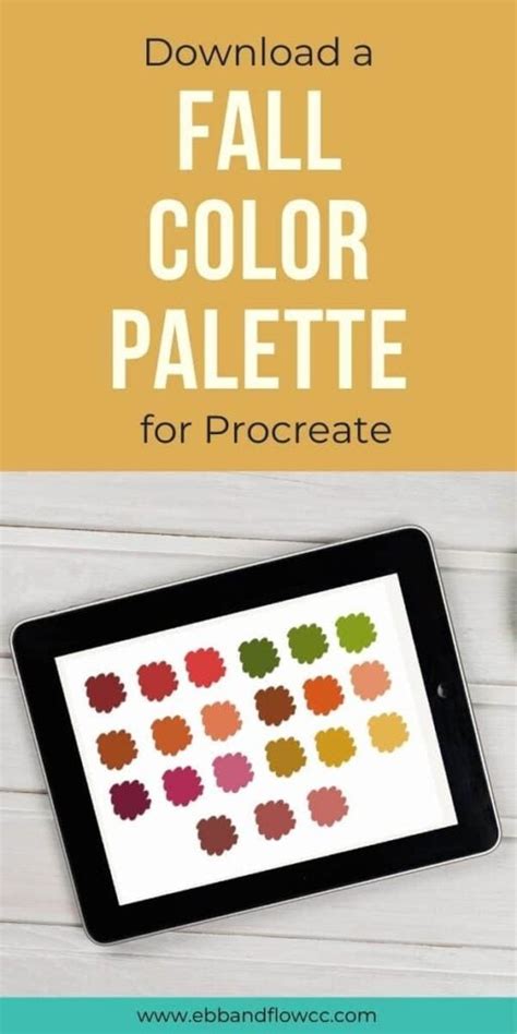 Fall Color Palette For Procreate Ebb And Flow Creative Co