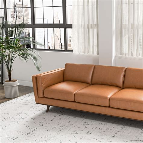 Mid Century Modern Leather Sofa Set Cabinets Matttroy