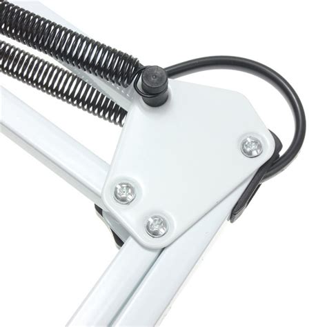 Flexible Swing Arm Clamp Mount Lamp Office Studio Home E E White Table Desk Light AC V