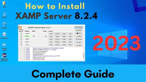 how to install xampp server on windows 10 in 2023 running php 8 2 4 youtube