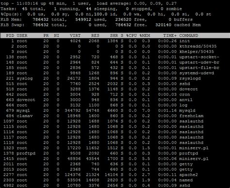 high cpu usage without useful information from top command server fault