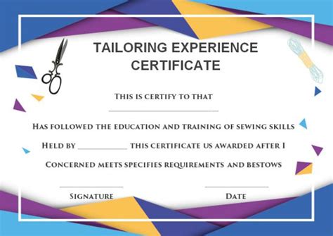 Sewing Certificate Template 10 Templates Designed For Sewing