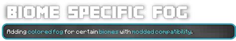 Better Fog Minecraft Mods Curseforge