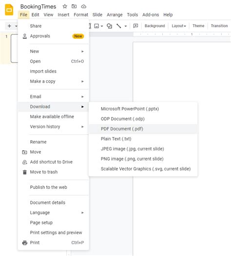 coverting a powerpoint to pdf