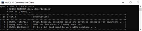 MySQL查询扩展全文搜索 全文搜索 无涯教程网