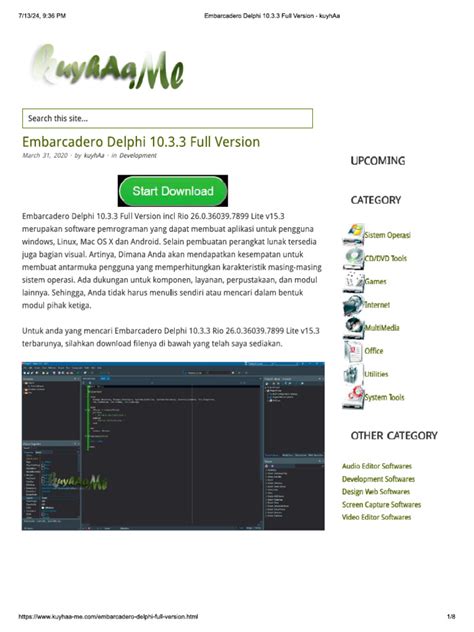 Embarcadero Delphi 1033 Full Version Kuyhaa Pdf
