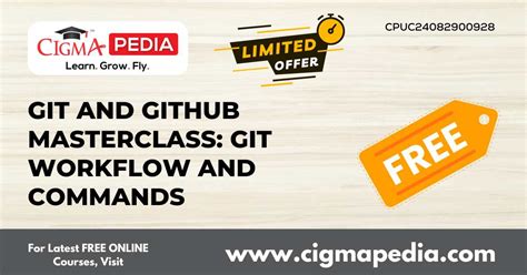 Git And GitHub MasterClass Git Workflow Commands Free Udemy Course CIGMA Pedia