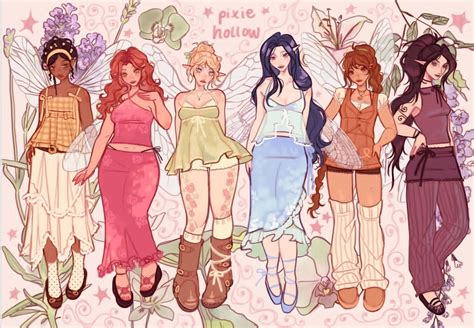 Tinkerbell And Her Friends🧚‍♀️🌸 Pretty Art Cartoon Art Styles