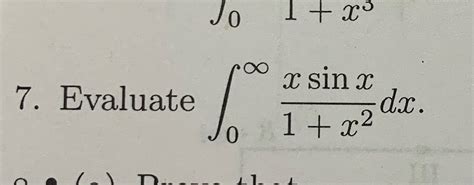 Solved COMPLEX ANALYSIS Evaluate The Definite Integral Chegg