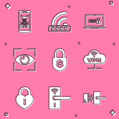 Set Mobile And Face Recognition Wifi Locked Laptop With Password Eye Scan Money And Vpn
