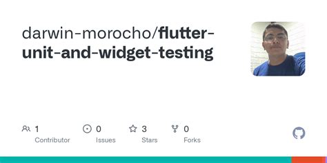 Github Darwin Morochoflutter Unit And Widget Testing