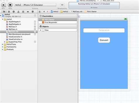 Ios5 Not Seeing My View In Simulator Using Xcode 42 Stack Overflow