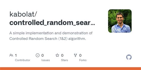 GitHub Kabolat Controlled Random Search A Simple Implementation And