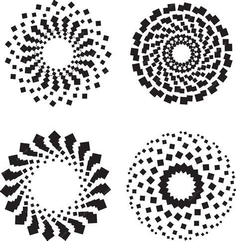 Premium Vector Decorative Circular Patterns Vector Graphics Isolated