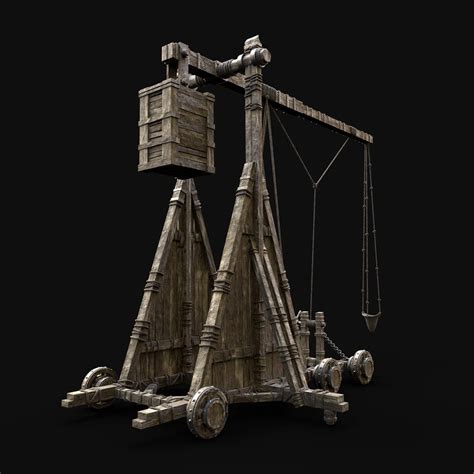 Medieval Trebuchet 3d Model By Enterables